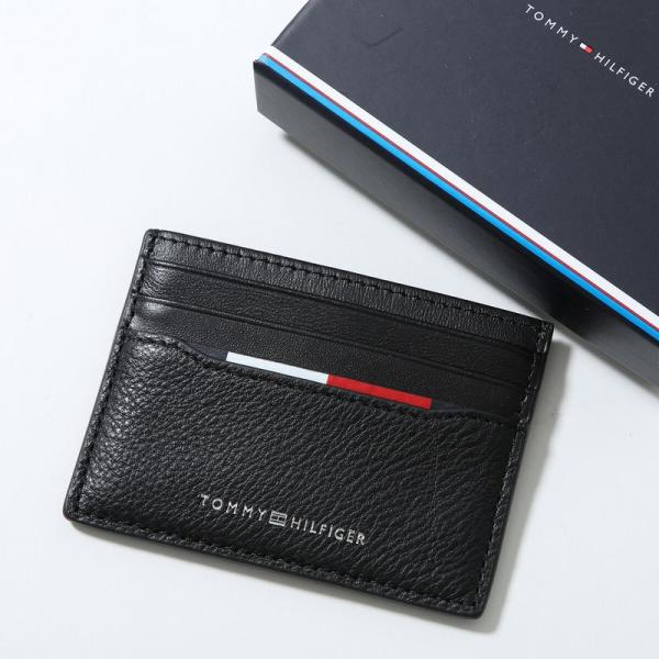 TOMMY HILFIGER トミー ヒルフィガー カードケース CENTRAL CC HOLDER AM0AM13512 メンズ レザー ミニ財布 パスケース 定期入れ BDS /