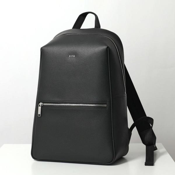 HUGO BOSS ヒューゴボス バックパック Daxter Backpack 50558429 メンズ エコレザー メタルロゴ リュック 鞄 001 /【2026年春夏新作】