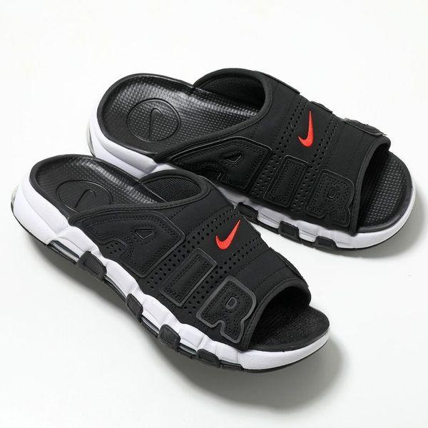 NIKE ナイキ サンダル AIR MORE UPTEMPO SLIDE エア モア アップテンポ スライド FJ2707-001 メンズ モアテン コンフォート ロゴ刺繍 シューズ 靴 BLACK-WHITE /【dc_kikaku】