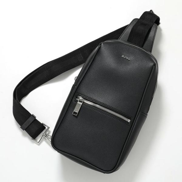 HUGO BOSS ヒューゴボス ボディバッグ Daxter Monostrap 50558451 メンズ クロスボディ エコレザー メタルロゴ 鞄 001 /【2026年春夏新作】