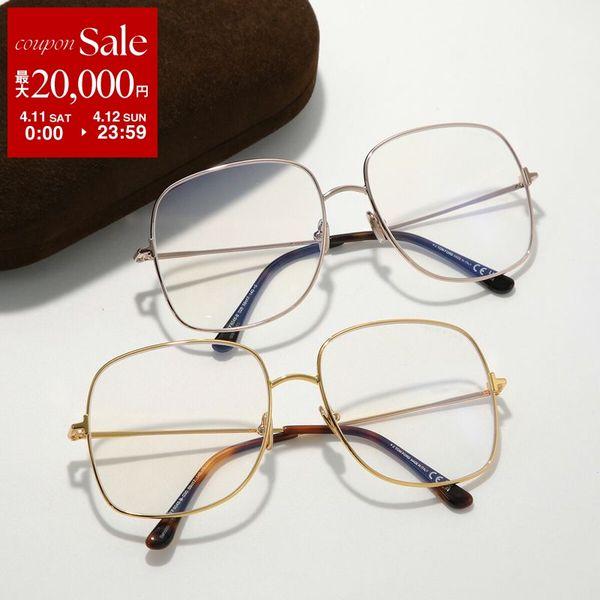 TOM FORD トムフォード メガネ TF6048-B FT6048-B レディース ティアドロップ型 ブルーライトカット メタルフレーム 細フレーム フルリム クリングスタイプ カラー2色 レンズ幅 59 めがね 眼鏡 ロゴ アイウェア...