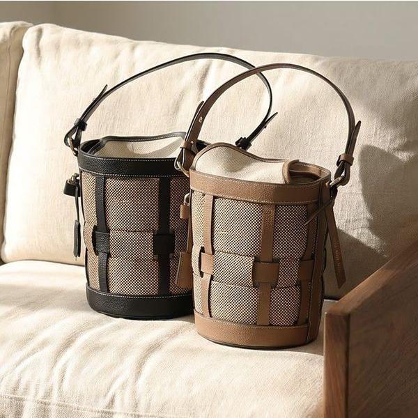 mica della valle ミカデラヴァッレ ハンドバッグ Secchiello intrecciato TPS-0098MC レディース メッシュ バケツバッグ 鞄 カラー2色 /【2026年春夏新作】