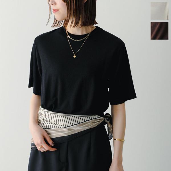 LIFiLL リフィル Tシャツ WOOLISH TEE ウーリッシュ LF046-07 レディース 半袖 カットソー ウール クルーネック シアー 無地 カラー3色 丸首/【2026年春夏新作】【dc_kikaku】
