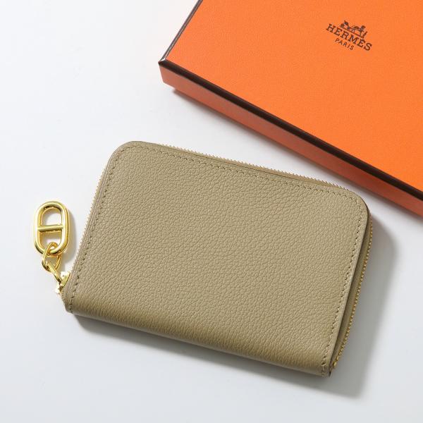 HERMES エルメス コインケース ジップアンゴー コンパクト Zipengo compact シェーヌダンクル Chaine dAncre H084208CC レディース エバーカラー レザー ミニ財布 K刻印 GD金具 1C-POUS...