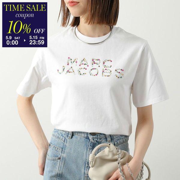 MARC JACOBS KIDS マークジェイコブス キッズ Tシャツ W60746 レディース ガールズ 半袖 カットソー コットン クルーネック ラインストーン装飾 10P/WHITE 【大人もOK】女の子 丸首 クリスタル/【2026...