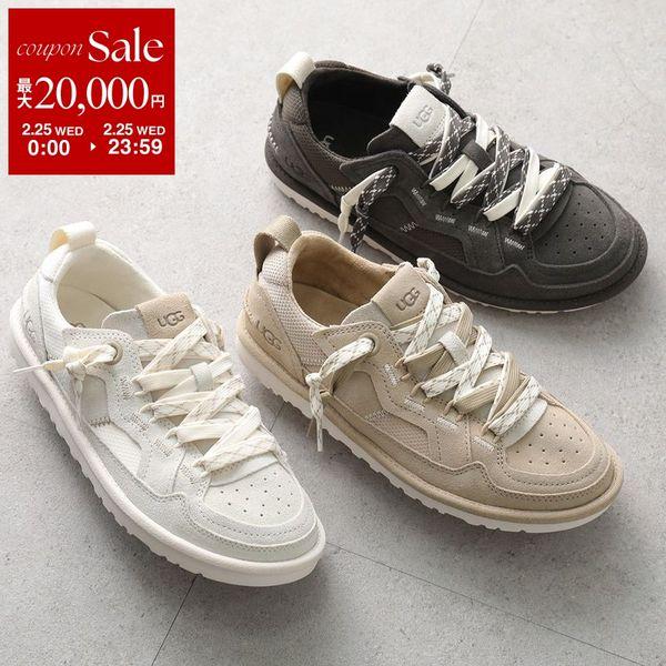 UGG アグ スニーカー Minimel ミニメル 1175301 レディース ローカット ロゴ スウェード メッシュ シューズ 2cm 靴 カラー3色  スエード/