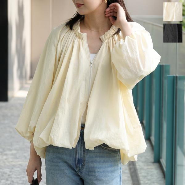 TORRAZZO DONNA トラッゾドンナ ブルゾン 6265-568 レディース バルーン ギャザー ノーカラー ショート丈 カラー2色 /【2026年春夏新作】