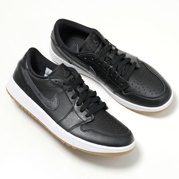 NIKE ナイキ スニーカー AIR JORDAN 1 LOW GOLF エア ジョーダン 1 ロー ゴルフ DD9315?005 メンズ ローカット 3.5cm シューズ 靴 BLACK-ANTHRACITE-GUM-MED-BROWN /
