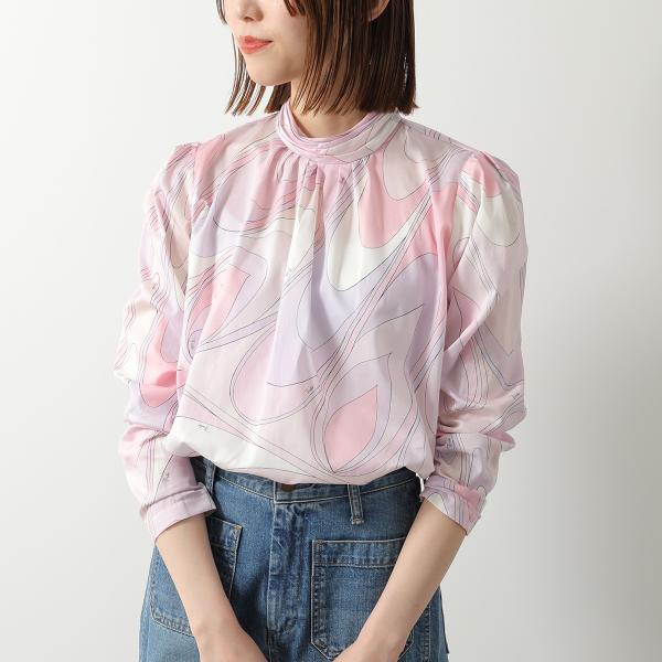 EMILIO PUCCI KIDS エミリオプッチ キッズ ブラウス PY5A30 S0232 レディース ガールズ コットン ハイネック 長袖 508LI 【大人もOK】女の子 /【2026年春夏新作】