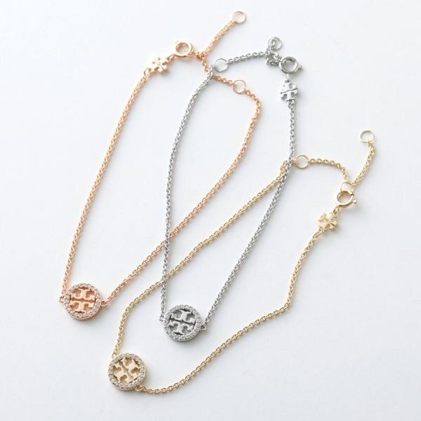 TORY BURCH トリーバーチ ブレスレット MILLER PAVE CHAIN ミラー パヴェ チェーン 80997 レディース ダブルT アクセサリー カラー3色 /【2026年春夏新作】【dc_kikaku】