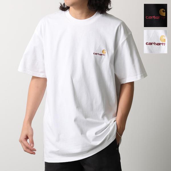 Carhartt カーハート Tシャツ S/S American Script T-Shirt I029956 メンズ カットソー コットン クルーネック ロゴ刺繍 ロゴT 半袖 カラー2色 丸首/【2026年春夏新作】