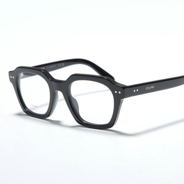 CELINE セリーヌ メガネ CL50128I レディース ウェリントン型 セルフレーム フルリム めがね 眼鏡 ロゴ アイウェア 伊達メガネ 黒縁メガネ 001 レンズ幅 49/【2025年秋冬新作】【dc_kikaku】