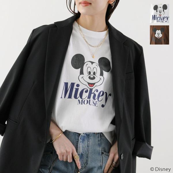 GOODROCKSPEED グッドロックスピード Tシャツ 26FDS003W レディース / Disney / MICKEY MOUSE / ディズニー / ミッキーマウス / クルーネック カラー2色 丸首 コットン 半袖 カットソー/...
