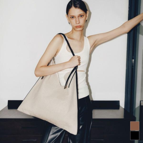 LE VERNIS ル・ベルニ トートバッグ One handle cloth bag ワンハンドル 254-211514 レディース トライアングル コットン リネン 鞄 カラー2色 /【2026年春夏新作】【dc_kikaku】