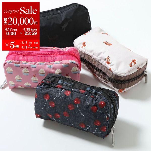 LeSportsac レスポートサック ポーチ CLASSIC Rectangular Cosmetic 6511 レディース コスメポーチ 化粧ポーチ 小物入れ ロゴ 柄 カラー4色 /