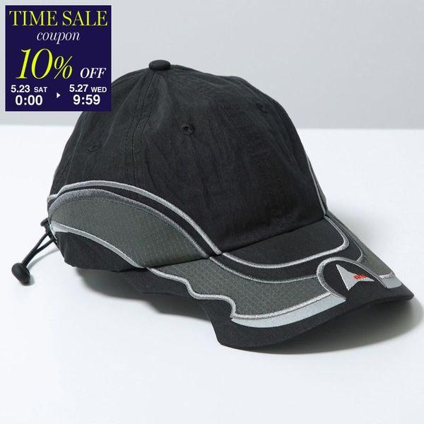 ROA ロア キャップ PURSUIT 6 PANEL CAP YBUW213FA08 メンズ ロゴ ナイロン×コットン 混紡 刺繍 帽子 BLK0001/Black /【2026年春夏新作】【cp_ten】