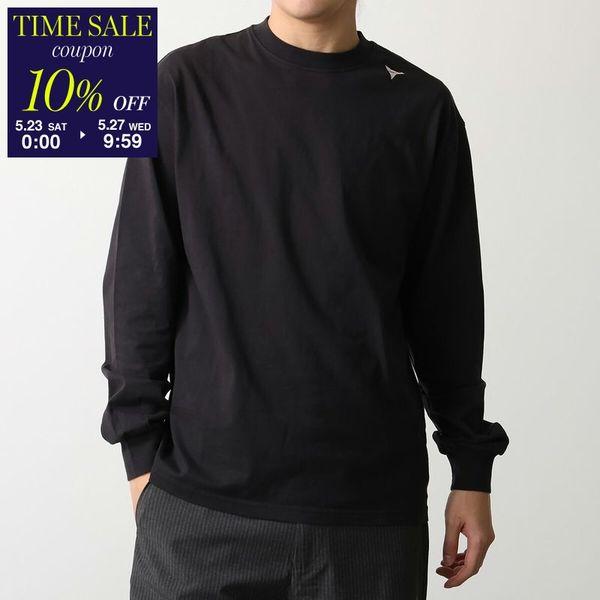 ROA ロア Tシャツ YBUW010FA04 メンズ 長袖 カットソー ロンT ロゴT ワンポイント プリントロゴ ストレッチ クルーネック BLK0020/Washed-Black 丸首/【2026年春夏新作】【cp_ten】