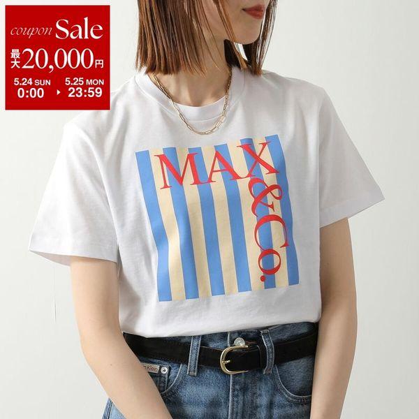 MAX MARA MAX&amp;CO KIDS マックスマーラ マックス＆コー キッズ Tシャツ MX0287 MX057 レディース ガールズ 半袖 カットソー クルーネック ロゴ MX100 【大人もOK】女の子 丸首 コットン/【2...