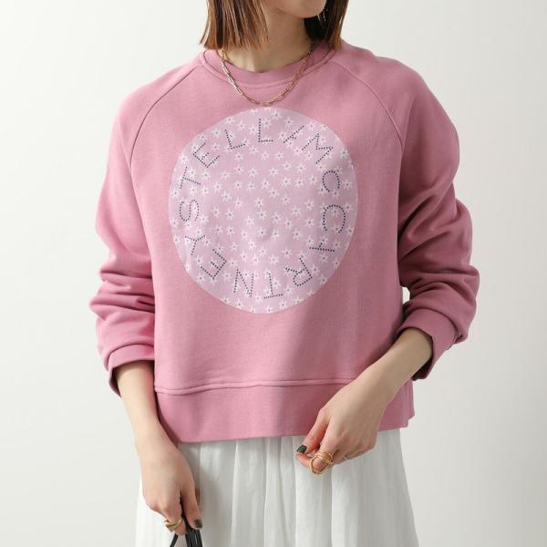 STELLA McCARTNEY KIDS ステラマッカートニー キッズ トレーナー TX4B20 Z0453 レディース ガールズ スウェット コットン 裏起毛 ロゴ フラワー 51I 【大人もOK】女の子 スエット クルーネック 丸首 ...