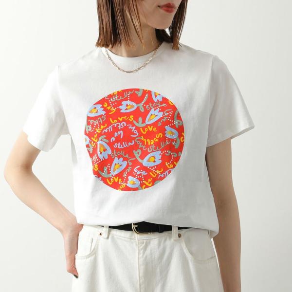 STELLA McCARTNEY KIDS ステラマッカートニー キッズ Tシャツ TY8C91 Z0434 レディース ガールズ 半袖 カットソー コットン クルーネック ロゴ 101 【大人もOK】女の子 丸首 TY8C91Z04341...