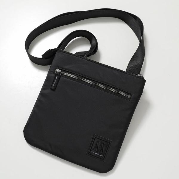 A/X ARMANI EXCHANGE アルマーニ エクスチェンジ ショルダーバッグ XM000105 AF15129 メンズ ナイロン クロスボディ ロゴ 鞄 UC001/BLACK XM000105AF15129UC001 サコッシュ/...