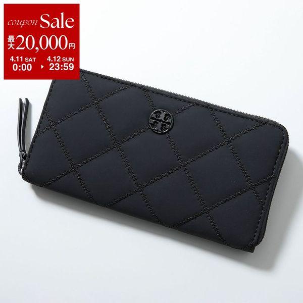 TORY BURCH トリーバーチ ラウンドファスナー長財布 WILLA ウィラ 160773 レディース ダブルT キルティング 001/BLACK /