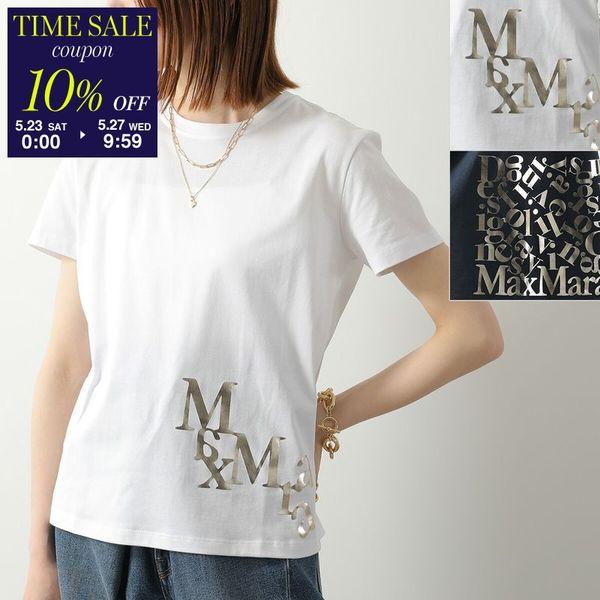 S MAX MARA エス マックスマーラ Tシャツ EDILE エディーレ レディース コットン ジャージー ロゴ クルーネック 半袖  SMMEDILE/【2026年春夏新作】【cp_ten】