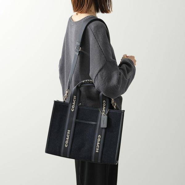 COACH コーチ トートバッグ SMTH スミス CCL68 レディース デニム スムースレザー ロゴ ショルダーバッグ 鞄 /