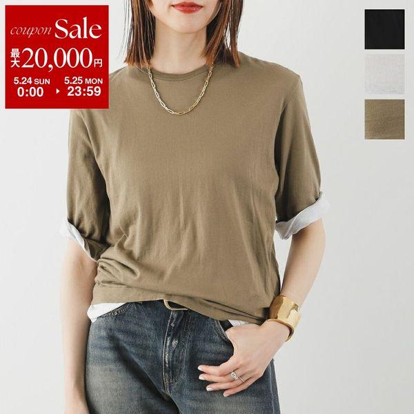 LIFILL × Ayumi Hamamoto リフィル 濱本愛弓 コラボ Tシャツ COTTONY SHEER RELAX TEE コットニー LF142 レディース 五分袖 カットソー クルーネック 丸首/【2026年春夏新作】【dc_...