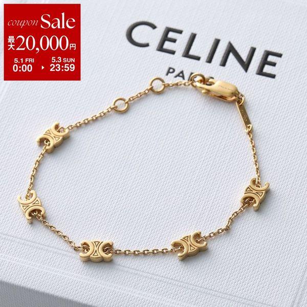 CELINE セリーヌ ブレスレット 460MT6BRA.35OR レディース MINI Triomphe ミニ トリオンフ ロゴ アクセサリー Gold 460MT6BRA 35OR/【2026年春夏新作】