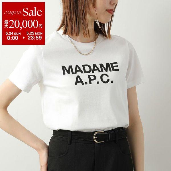 APC A.P.C. アーペーセー Tシャツ crop manche courte madame COHBW F26559 レディース 半袖 カットソー ロゴT コットン クルーネック AAB 丸首/【2026年春夏新作】【dc_kikaku】