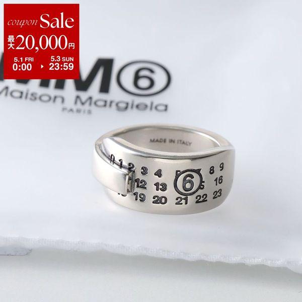 MM6 エムエムシックス メゾンマルジェラ リング SM7UQ0122 P9165 メンズ ブラス ナンバリングロゴ 指輪 アクセサリー 968 SM7UQ0122P9165968 /【2026年春夏新作】