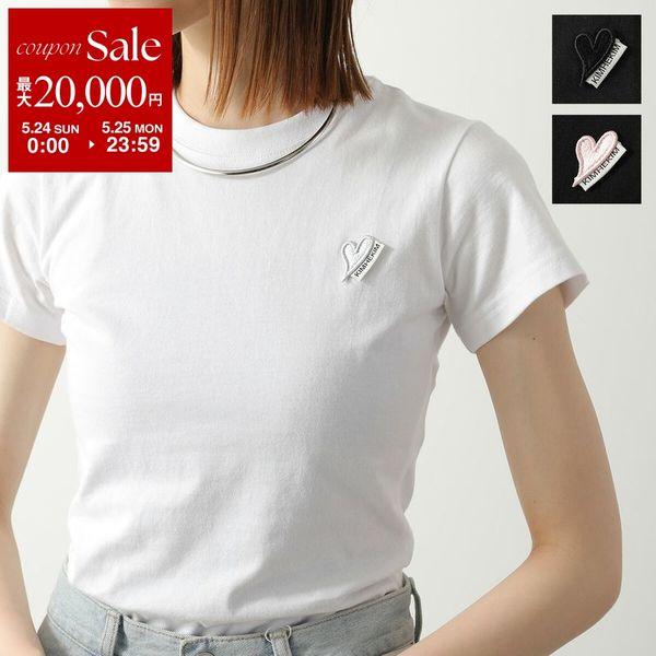 KIMHEKIM キムヘキム Tシャツ MINI HEART PATCH SLIM FIT T-SHIRT ZF5JS07 レディース ハートパッチ コットン カットソー クルーネック 半袖　 /【2026年春夏新作】【dc_kikaku】