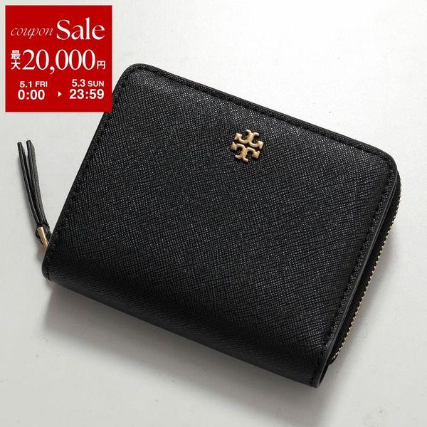 TORY BURCH トリーバーチ 二つ折り財布 EMERSON MINI WALLET エマーソン 147606 レディース ダブルT メタルロゴ レザー  /
