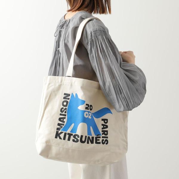 MAISON KITSUNE メゾンキツネ トートバッグ GALLERY FOX TOTE ギャラクシー フォックス QU05110WW9042 レディース メンズ キャンバス 鞄 /【2026年春夏新作】