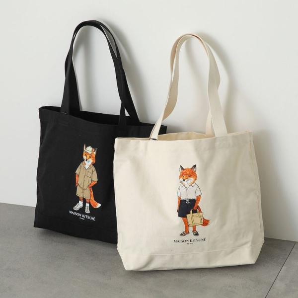MAISON KITSUNE メゾンキツネ トートバッグ DRESSED FOX ドレスド フォックス QU05108WW9042 QU05109WW9042 レディース メンズ 鞄 QU05109WW9042-P199 QU05108WW...