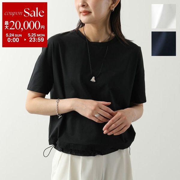 HERNO FUNCTIONAL WARDROBE ヘルノ Tシャツ JG000264D 52003 レディース ストレッチジャージー クルーネック 半袖 /【2026年春夏新作】【dc_kikaku】