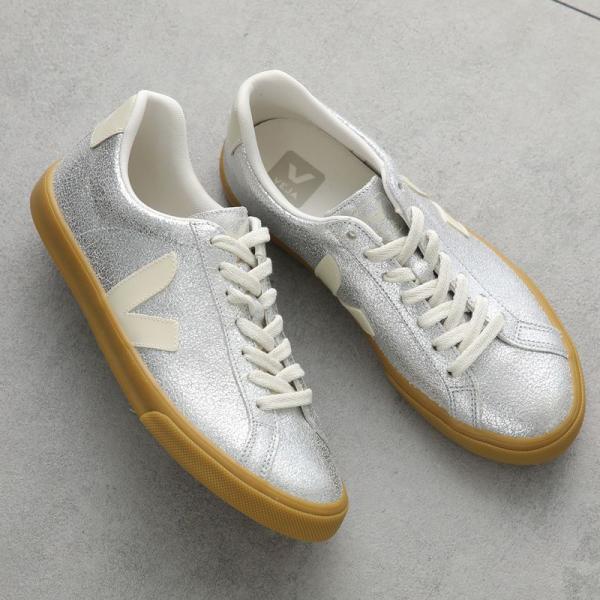 VEJA ヴェジャ スニーカー ESPLAR LOGO SUEDE エスプラー ロゴ スウェード レディース ローカット シューズ 靴 シルバー SILVER-PIERRE-NATURAL EO0321465 スエード クラック加工/【20...