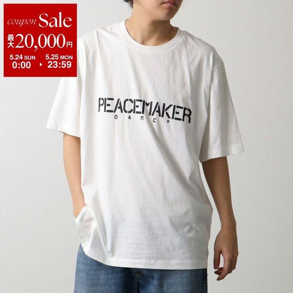 OAMC Peacemaker オーエーエムシー ピースメイカー Tシャツ Regular Tee  Stencil Print PCM3OT01DJE001 メンズ 半袖 カットソー 001/WHITE コットン クルーネック 丸首/【2...