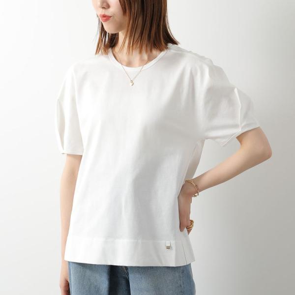 HERNO ヘルノ Ｔシャツ JG000319D 52134 レディース トップス コンパクトジャージ 半袖 クルーネック ロゴ /【2026年春夏新作】【dc_kikaku】