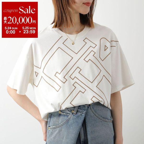 HERNO ヘルノ Tシャツ JG000306D 52131 レディース 刺繍 ロゴ 半袖 クルーネック 1021 /【2026年春夏新作】【dc_kikaku】
