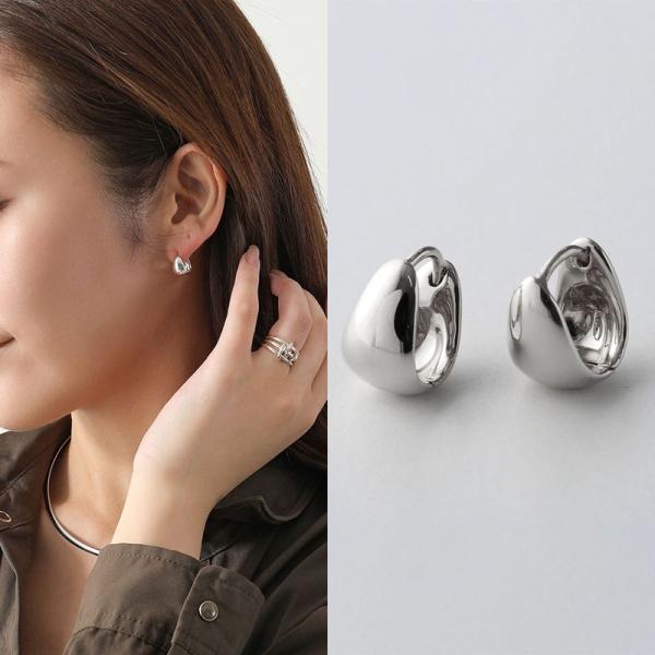 ANNIKA INEZ アニカイネズ フープピアス Petite Gentle Slope Hoops E1014-PTE レディース アクセサリー Silver925 シルバー925 シルバー /【2026年春夏新作】