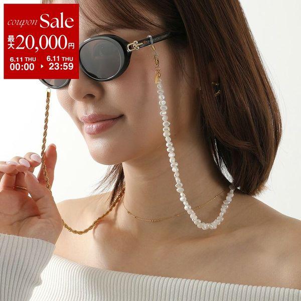 Sunny Cords サニーコーズ グラスコード Two Faced トゥー フェイスド レディース メガネチェーン ネックレス ホワイト+ゴールド CB-TFD-GLD イミテーションパール アクセサリー ネックストラップ/【2026年...