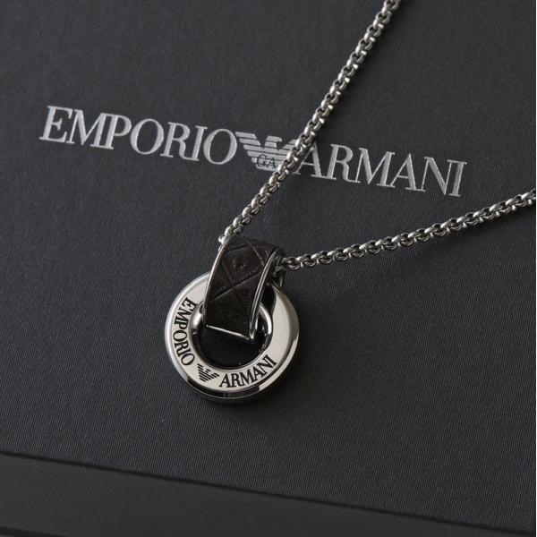 EMPORIO ARMANI エンポリオアルマーニ ネックレス EGS3134040 メンズ  ペンダント イーグルロゴ アクセサリー シルバー /