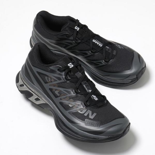 MM6 × SALOMON エムエムシックス メゾンマルジェラ サロモン コラボ スニーカー XT SH1WS0020 P6303 メンズ ローカット メッシュ ロゴ シューズ 靴 HB422/BLACK/BLACK/ASPHALT SH1...