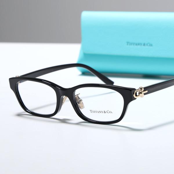 Tiffany&amp;Co. ティファニー メガネ HardWear ハードウェア TF2291-D レディース スクエア型 セルフレーム フルリム クリングスタイプ アジアンフィット 8001 めがね 眼鏡 アイウェア 伊達メガネ 黒縁...