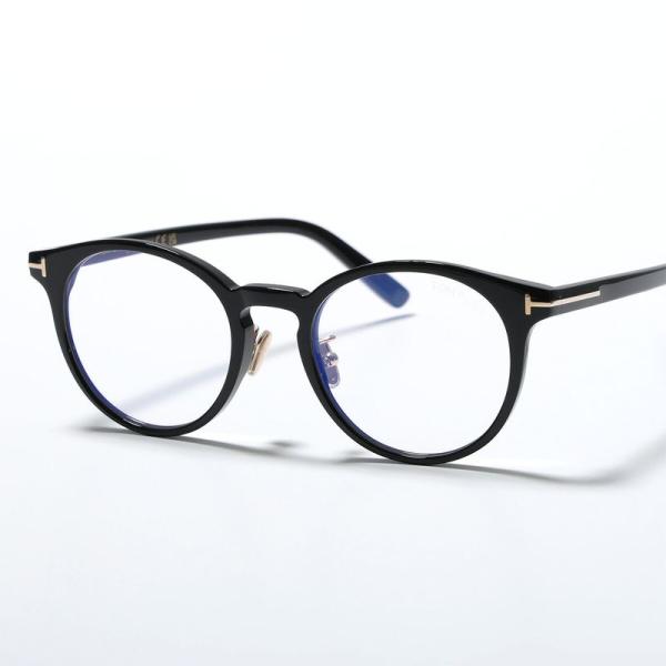 TOM FORD トムフォード メガネ TF5996-K-B FT5996-K-B レディース ボストン型 フルリム 黒縁 セルフレーム ブルーライトカット アジアンフィット アイウェア 001 レンズ幅 51 伊達眼鏡 めがね ダテ /【...
