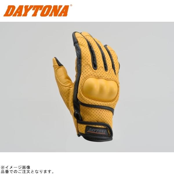 ■ブランド：DAYTONA(デイトナ)■販売元：DAYTONA■品番：18921■JAN：4909449565858■商品名：HBG-130 パンチングメッシュプロテクターカウレザーグローブ イエロー Lサイズ