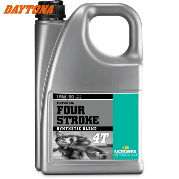 ■ブランド：DAYTONA(デイトナ)■販売元：株式会社デイトナ■品番：49373■JAN：4909449651780■商品名：MOTOREX FOUR STROKE 4T 15W-50 容量:4L