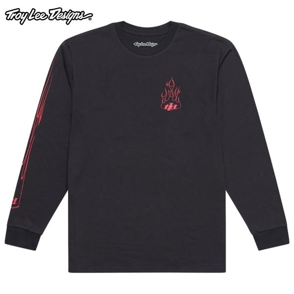 ■ブランド：Troy Lee Designs(トロイリーデザインズ)■販売元：RS TAICHI■メーカー品番：TDA051BK01M■商品名：TORCHED LONG SLEEVE TEE カラー:CARBON サイズ:M